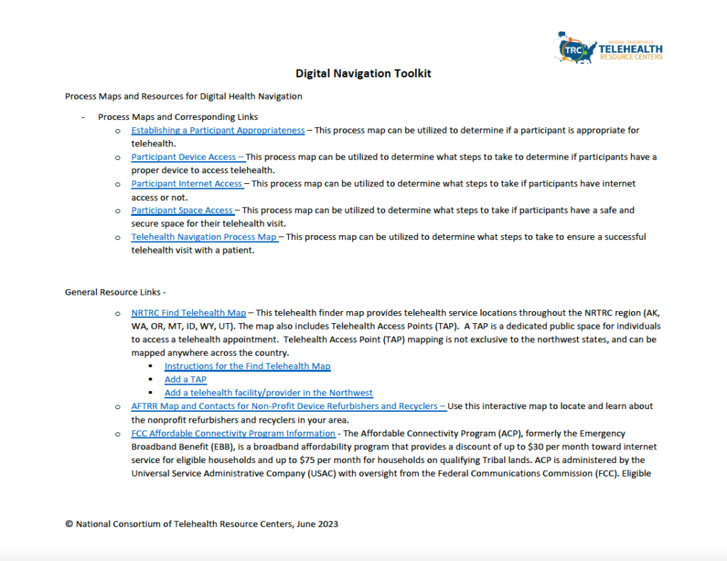 Toolkits Archives | National Consortium of Telehealth Resource Centers