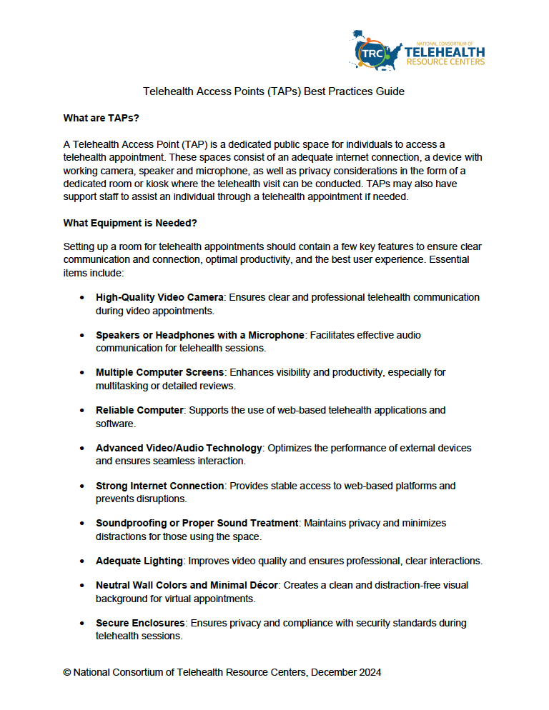 Resources Archives | National Consortium of Telehealth Resource Centers